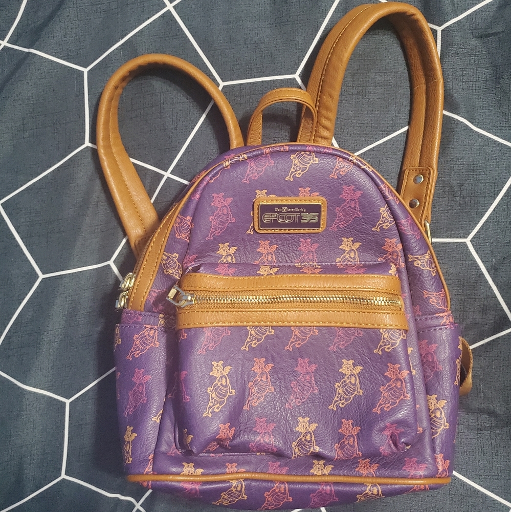 Epcot 35th Anniversary Figment Loungefly Backpack - R… - Gem